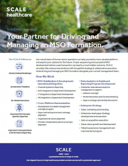Healthcare MSO Formation - SCALE Healthcare